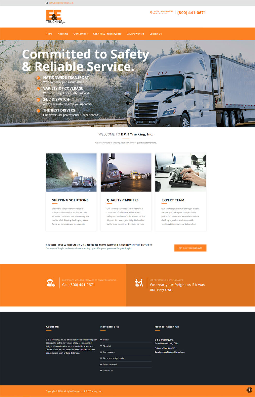 Showcase – Trucking Webs – Web Design & Hosting Exclusively For ...